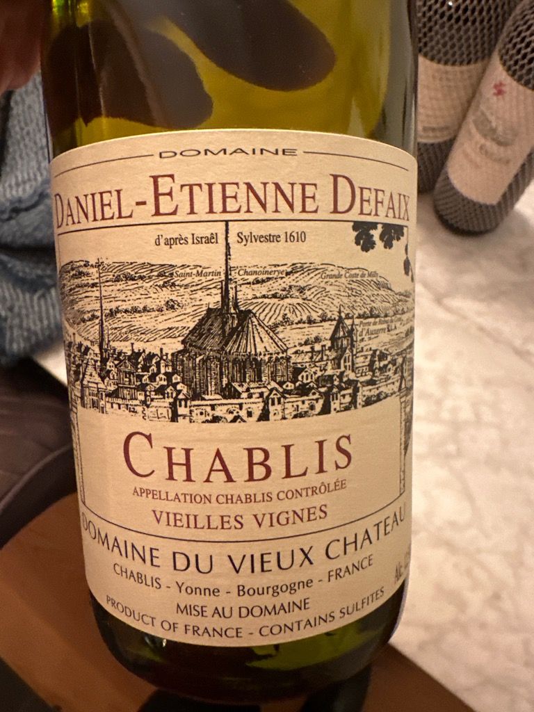 2010 Daniel-Etienne Defaix Chablis Vieilles Vignes du Vieux Chateau ...
