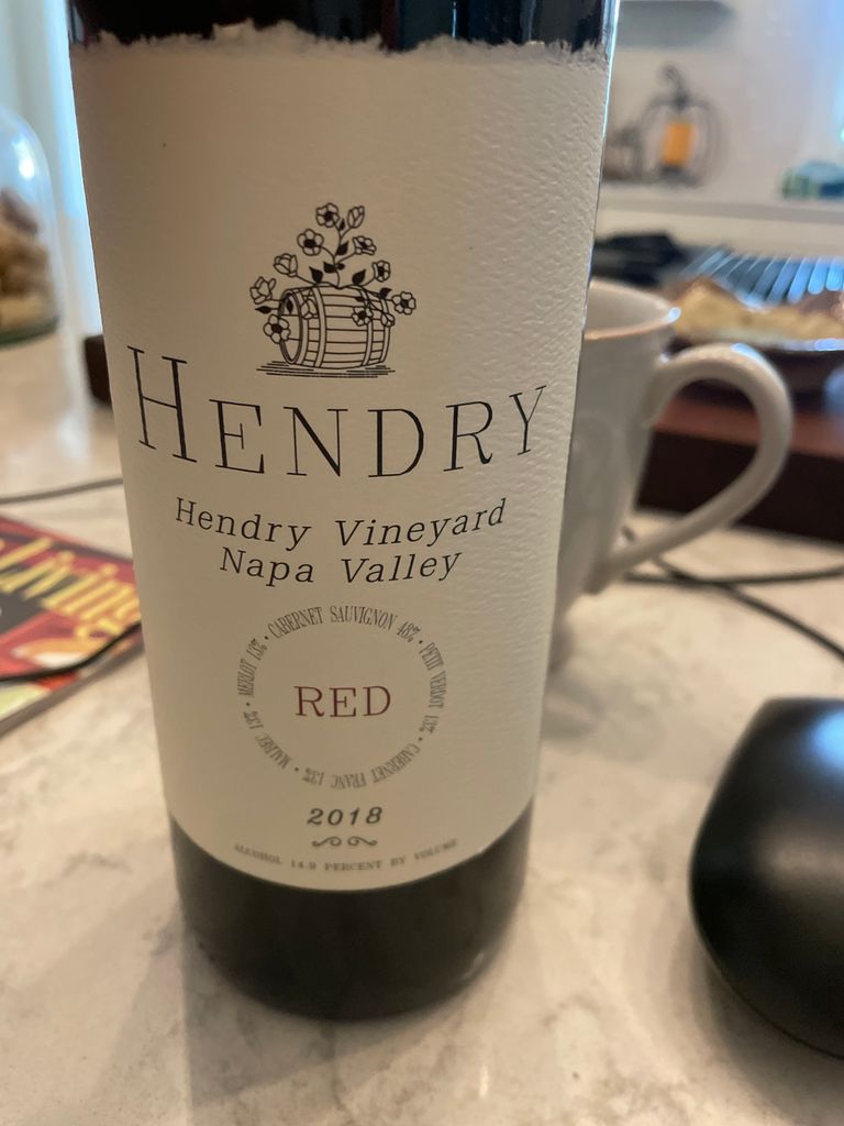 2018 Hendry Red Wine Hendry Vineyard, USA, California, Napa Valley ...