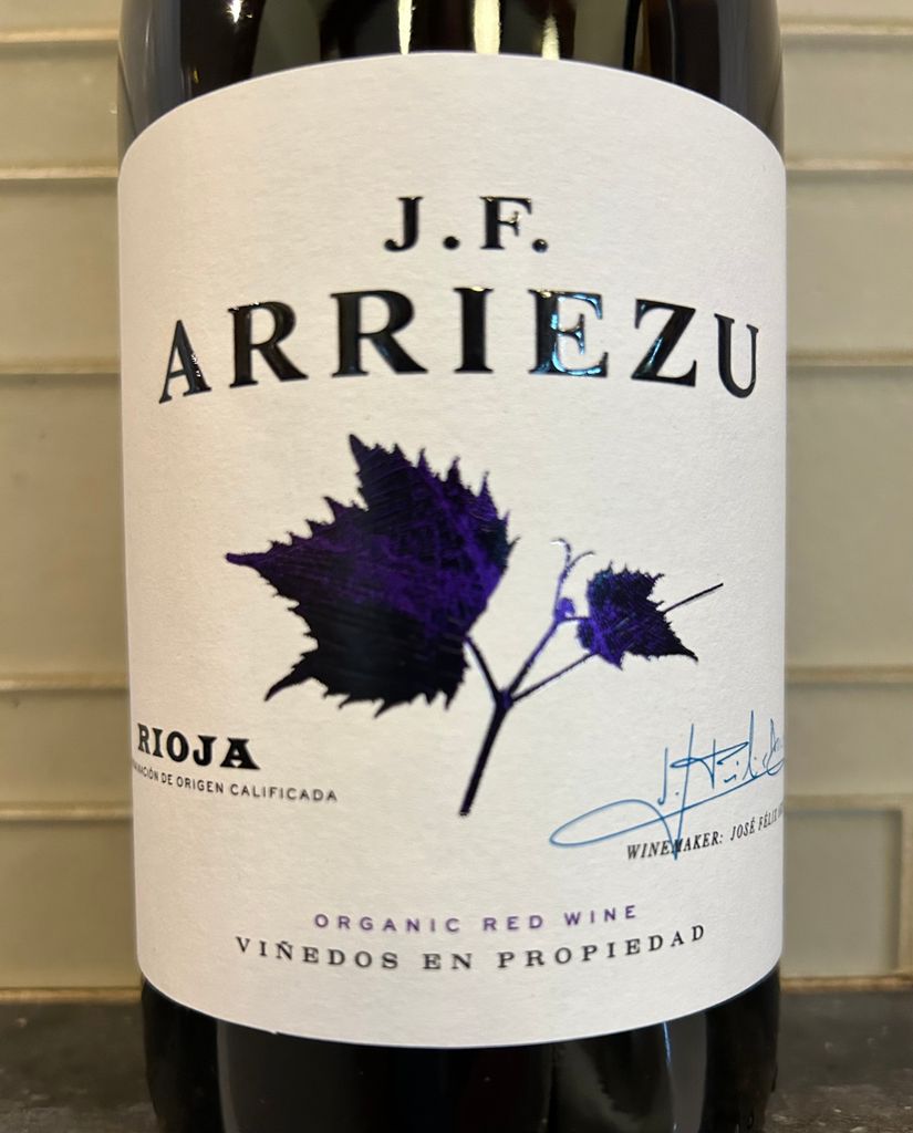 2022 José Félix Arriezu Rioja Organic, Spain, La Rioja, Rioja ...