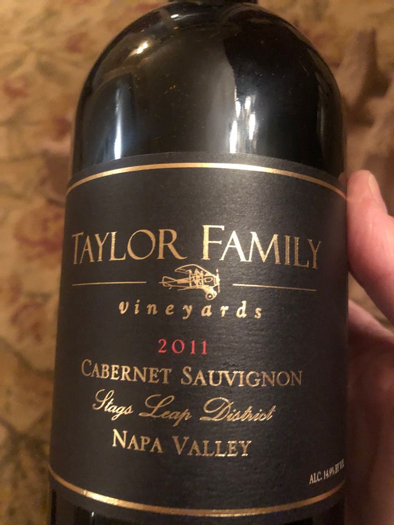 2011 Taylor Family Vineyards Cabernet Sauvignon Stags Leap District ...