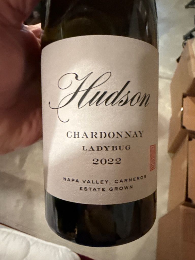 2022 Hudson Vineyards Chardonnay Ladybug, USA, California, Napa ...