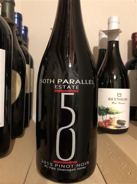 2015 50th Parallel Estate Pinot Noir, Canada, British Columbia ...