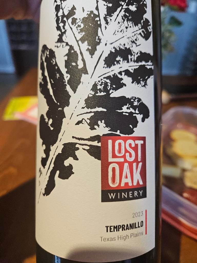 2023 Lost Oak Winery Tempranillo, USA, Texas, Texas High Plains ...