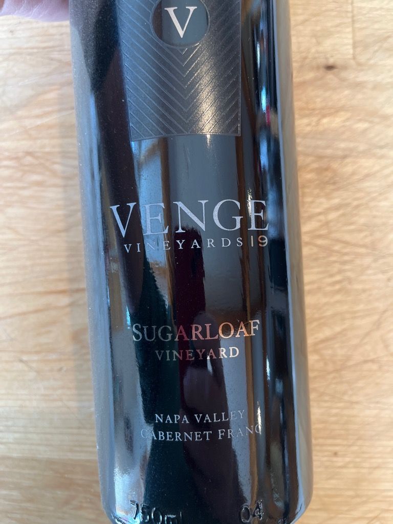 2015 Venge Vineyards Cabernet Franc Sugarloaf Vineyard, USA, California ...