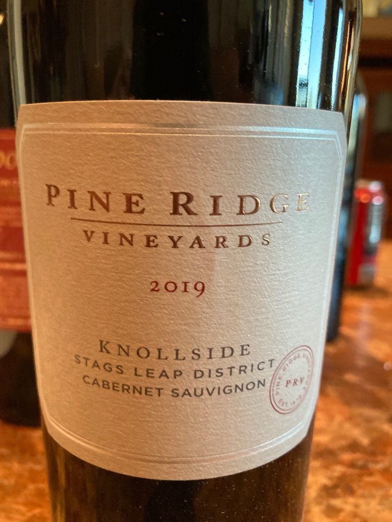 2019 Pine Ridge Vineyards Cabernet Sauvignon Knollside, USA, California ...