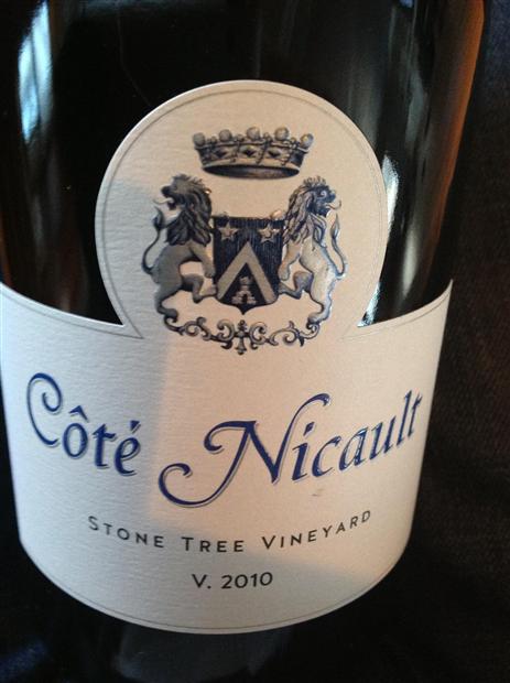 2010 Long Shadows Wineries Côté Nicault Stone Tree Vineyard, USA ...