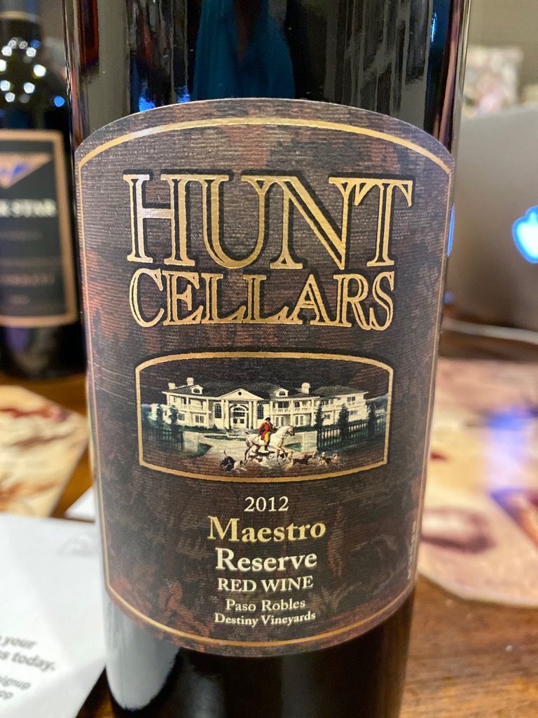 2012 Hunt Cellars Maestro Destiny Vineyards, USA, California, Central ...