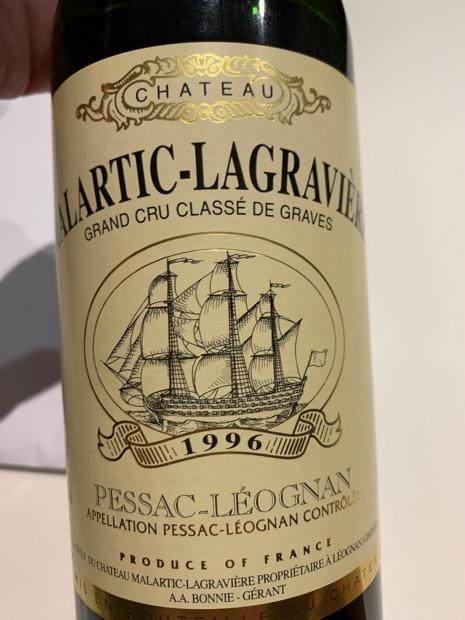 Community Tasting Note - 1996 Château Malartic-Lagravière - CellarTracker