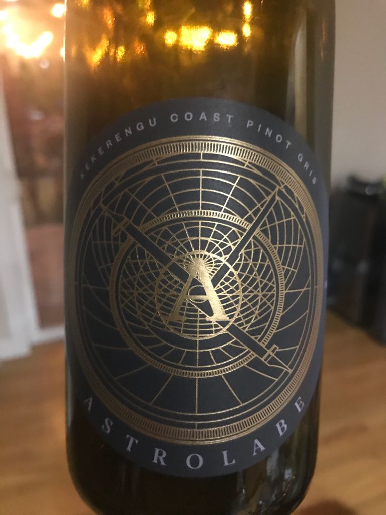 2016 Astrolabe Wines Pinot Gris Kekerengu Coast, New Zealand, South ...