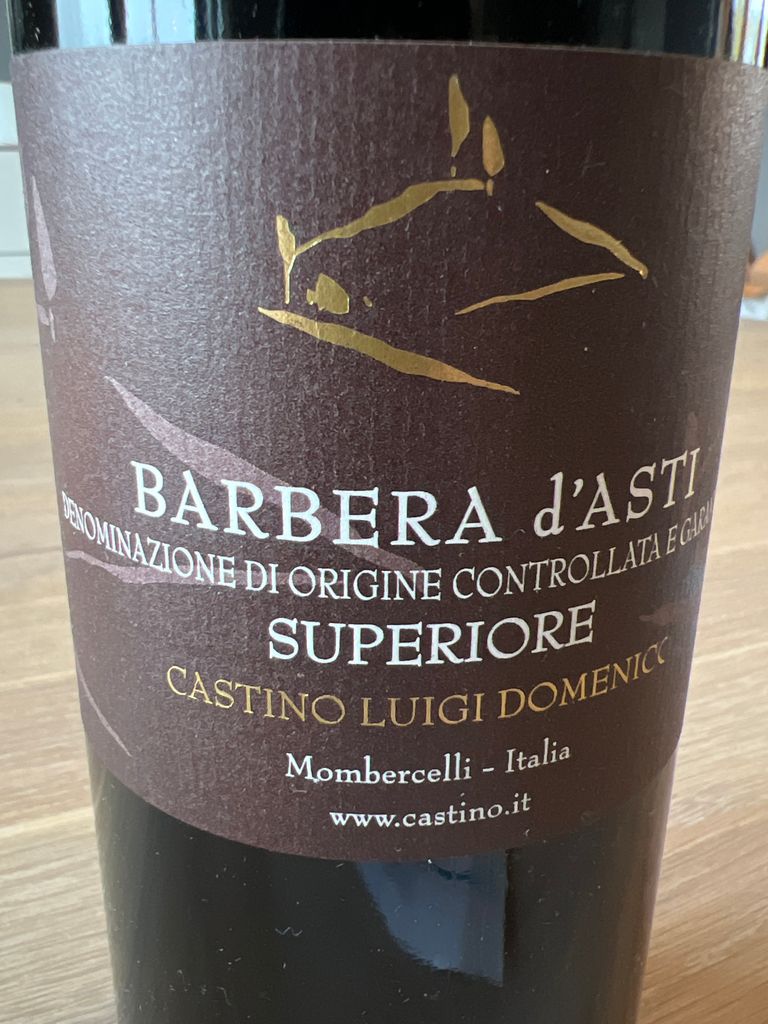 2016 Castino Luigi Domenico Barbera d'Asti Mombercelli Riserva, Italy ...
