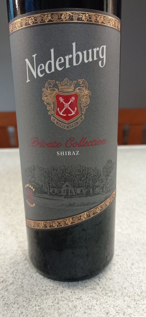 2020 Nederburg Shiraz Private Collection, South Africa, Western Cape ...