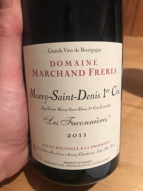 2010 Domaine Marchand Freres Morey St. Denis 1er Cru Cuvée Eline ...