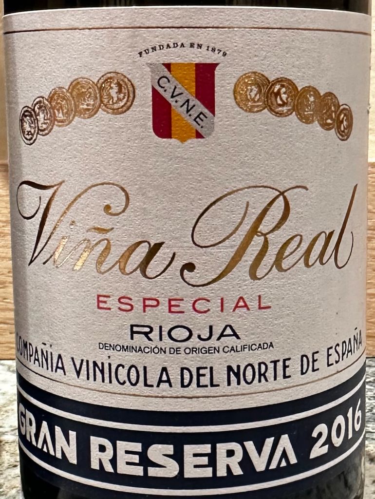 2016 C.V.N.E. (Compañía Vinícola del Norte de España) Rioja Viña Real Gran Reserva Especial ...