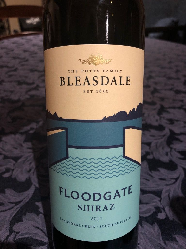 2021 Bleasdale Shiraz Floodgate, Australia, South Australia, Fleurieu ...