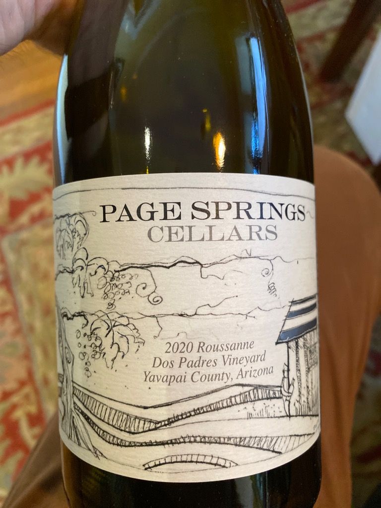 2021 Page Springs Cellars Roussanne Dos Padres Vineyards, USA, Arizona ...