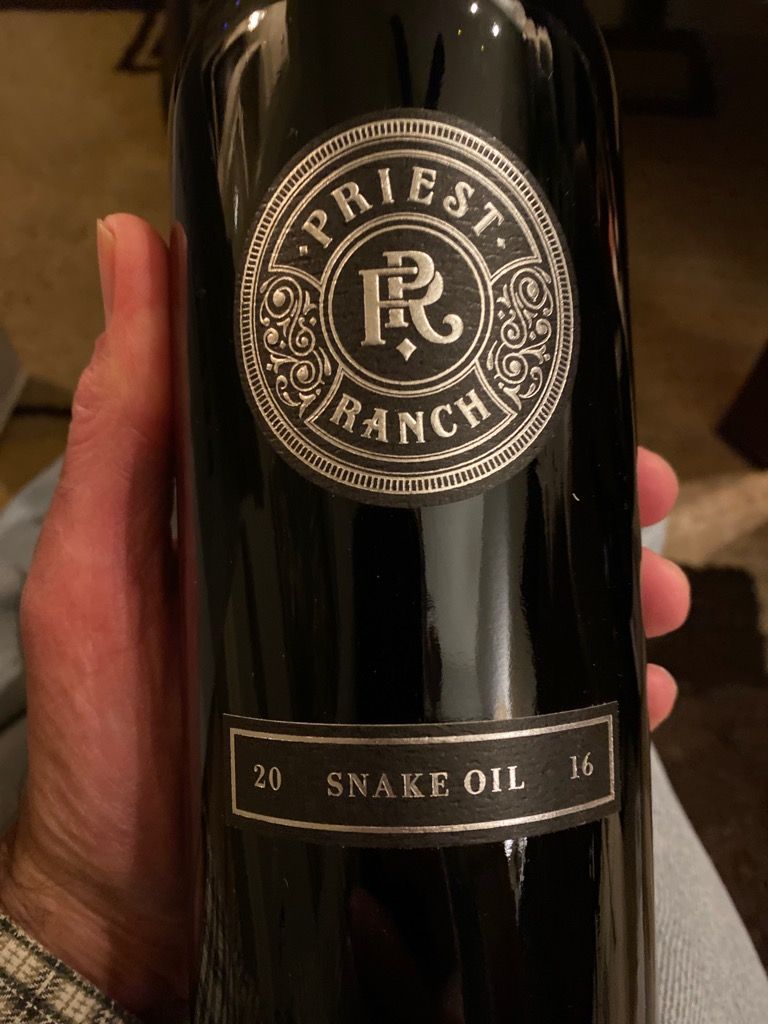 2018 Priest Ranch Cabernet Sauvignon Snake Oil, USA, California, Napa ...