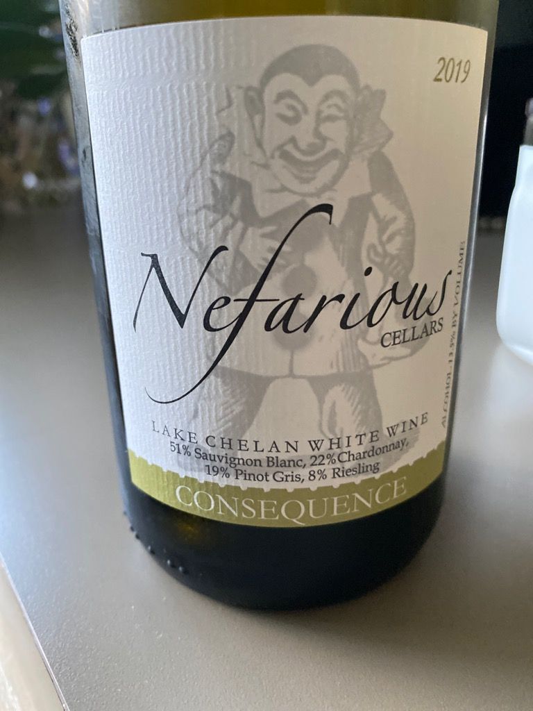 2019 Nefarious Cellars Consequence, USA, Washington - CellarTracker