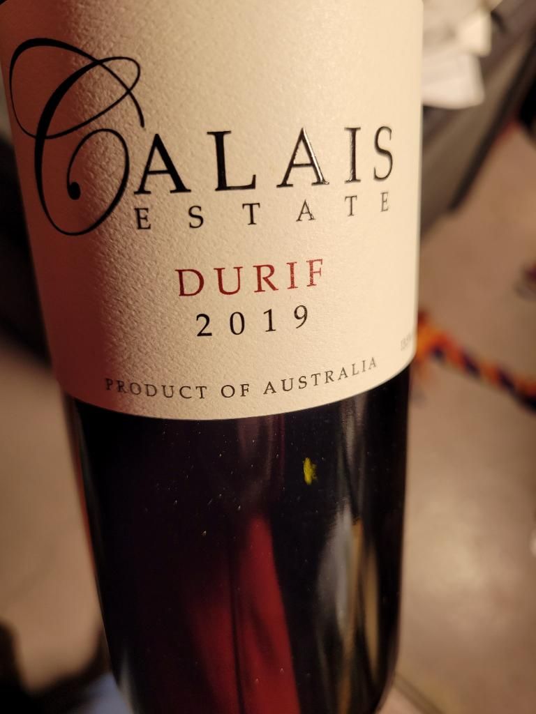 2019 Calais Estate Durif, Australia, New South Wales, Hunter Valley ...