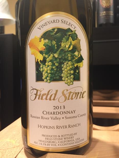 2009 Field Stone Chardonnay Vineyard Select Hopkins River Ranch, USA ...