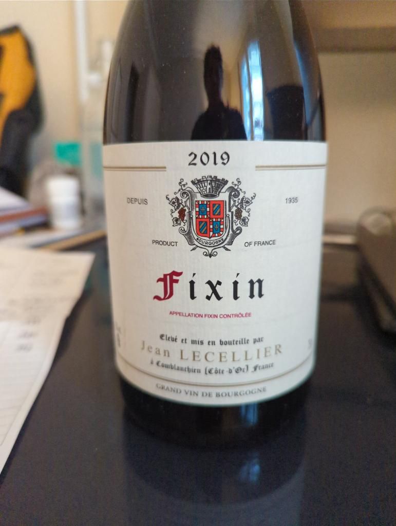 2020 Jean Lecellier Fixin, France, Burgundy, Côte de Nuits, Fixin ...