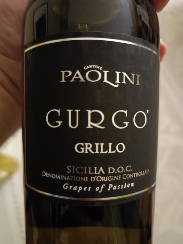 2021 Cantine Paolini Grillo Sicilia Gurgò, Italy, Sicily, Sicilia ...