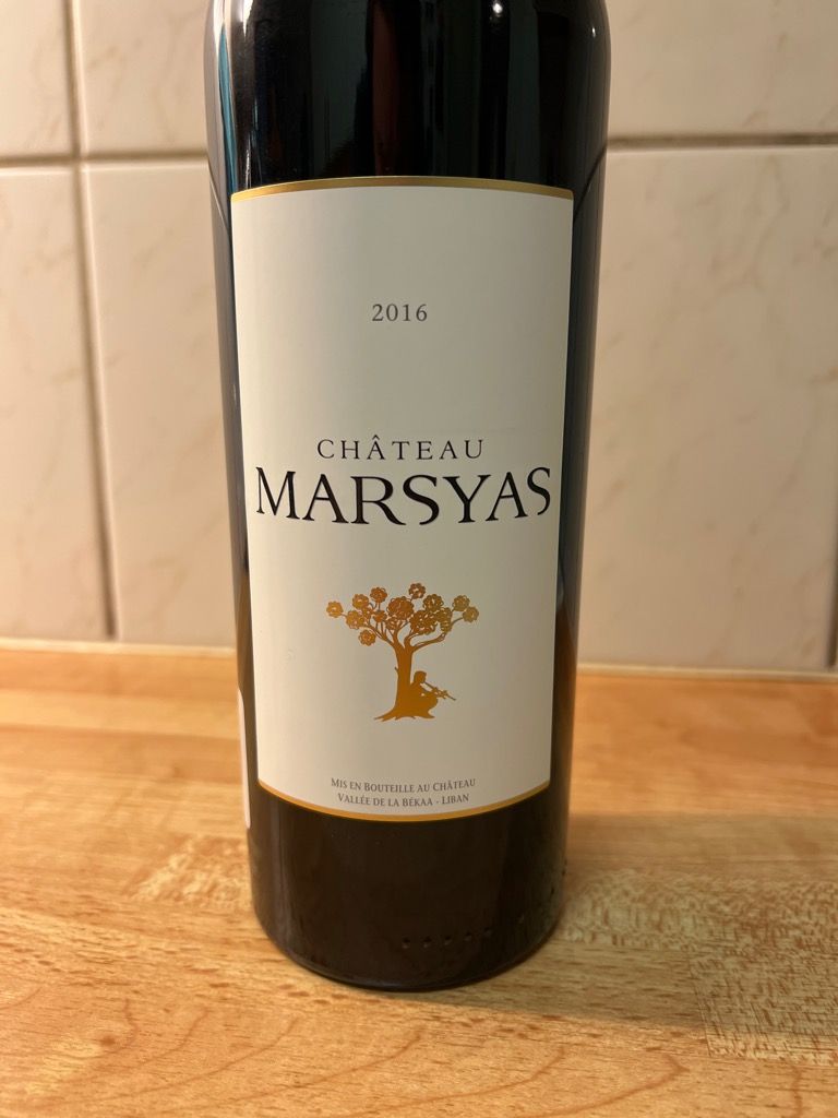 2016 Château Marsyas, Lebanon, Bekaa Valley - CellarTracker