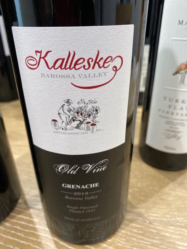 2018 Kalleske Grenache Old Vines, Australia, South Australia, Barossa ...