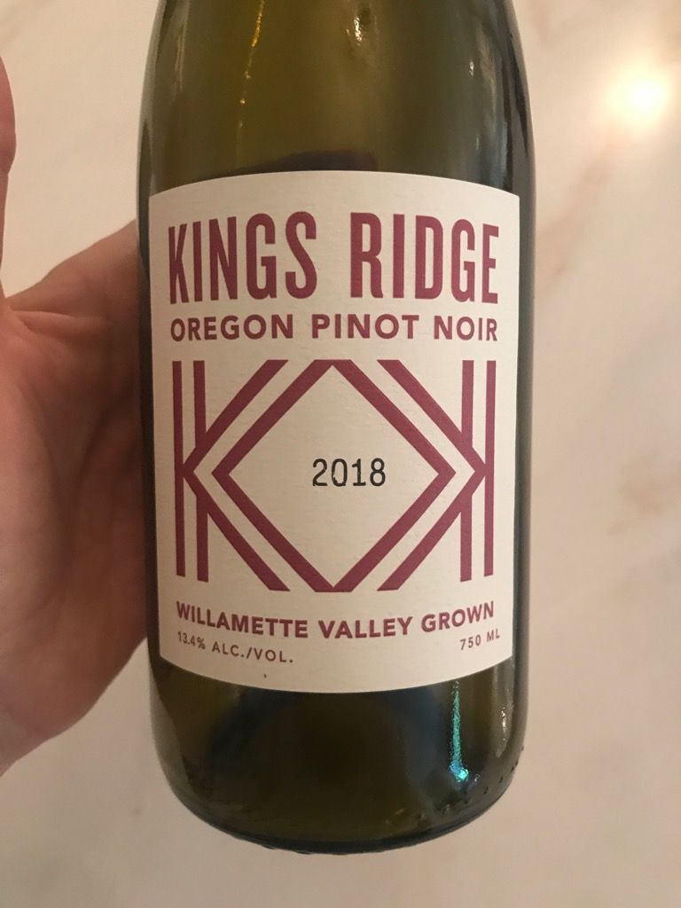 2018 Union Wine Company Pinot Noir Kings Ridge, USA, Oregon, Willamette ...
