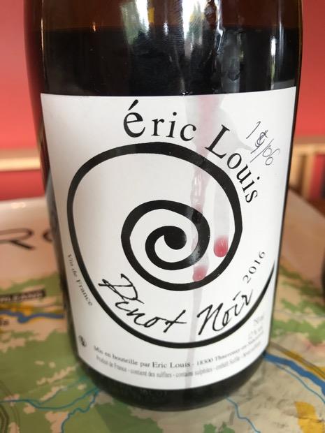 2015 Eric Louis Pinot Noir, France, Vin de France - CellarTracker
