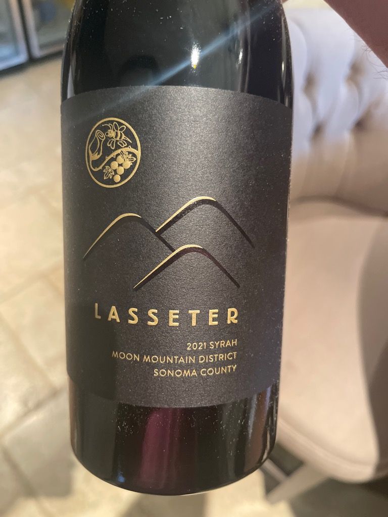 2022 Lasseter Family Winery Syrah Moon Mountain District, USA ...