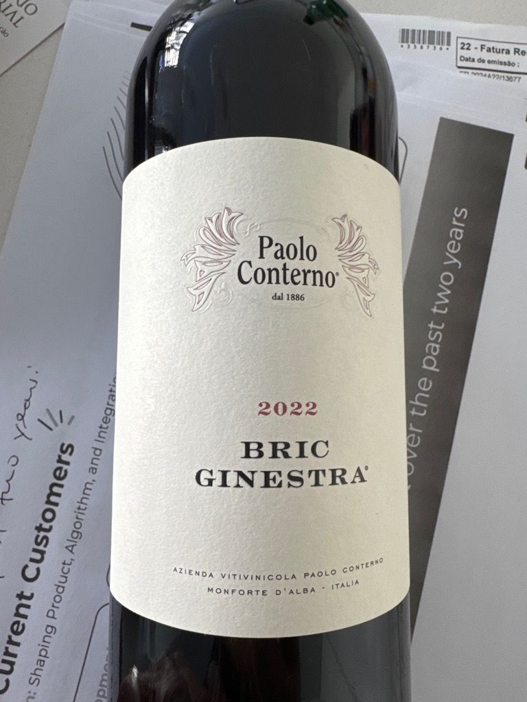 2022 Paolo Conterno Langhe Nebbiolo Bric Ginestra, Italy, Piedmont ...