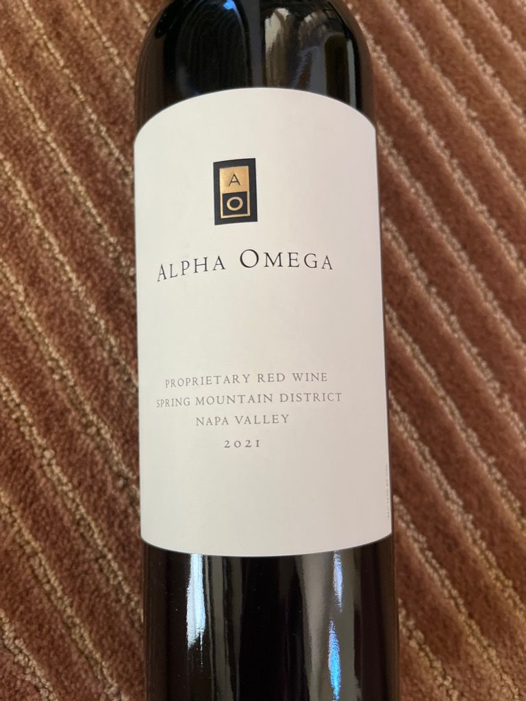 2021 Alpha Omega Proprietary Red Wine Spring Mountain District, USA ...
