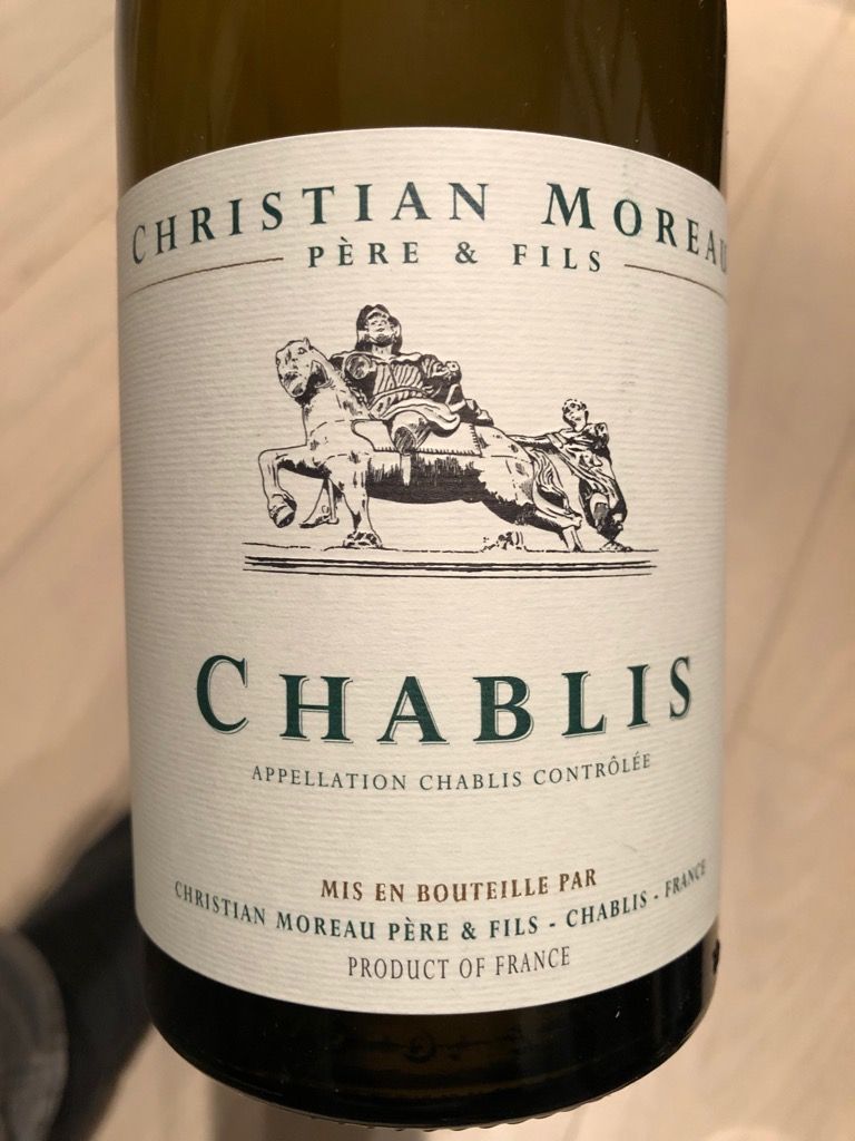 2019 Domaine Christian Moreau Père et Fils Chablis, France, Burgundy ...