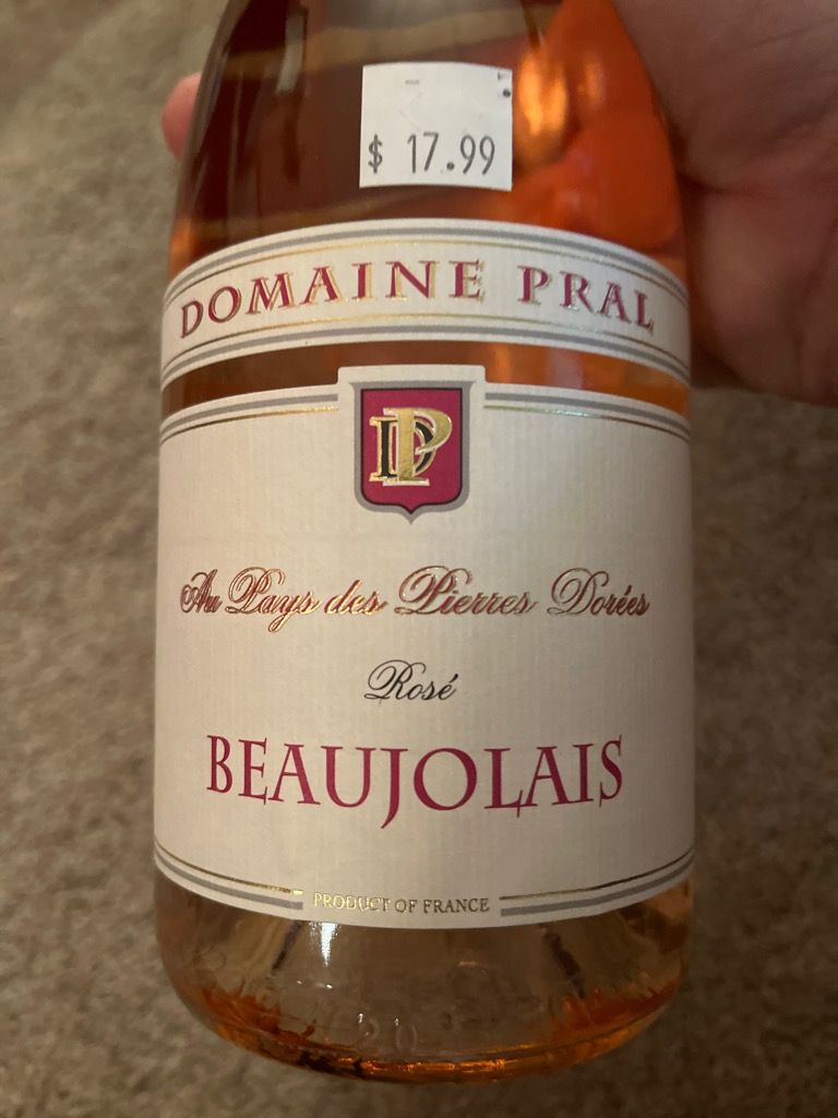 2022 Domaine Pral Beaujolais Nouveau Rosé, France, Burgundy, Beaujolais ...