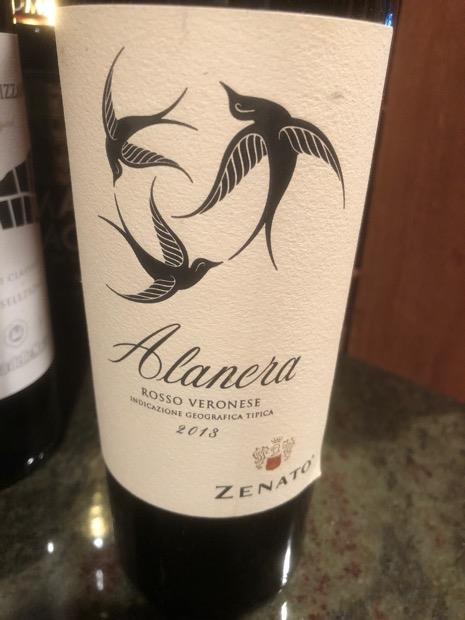 2018 Zenato Rosso Veronese Alanera Veronese IGT, Italy, Veneto ...