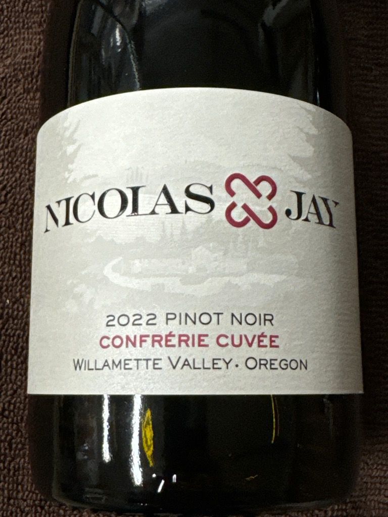2022 Domaine Nicolas-Jay Pinot Noir Confrérie Cuvée, USA, Oregon ...