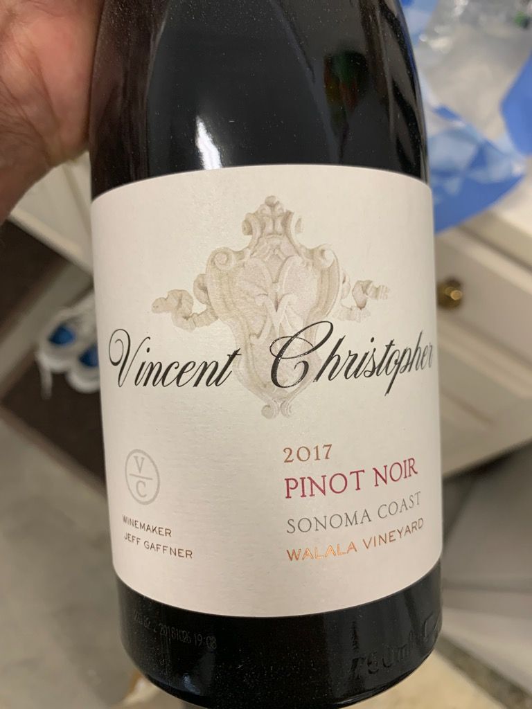 2017 Vincent Christopher Pinot Noir Walala Vineyard, USA, California ...