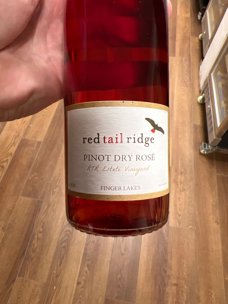 2020 Red Tail Ridge Winery Pinot Noir Dry Rosé RTR Estate Vineyard, USA ...