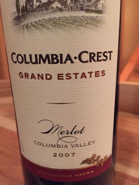 2007 Columbia Crest Merlot Grand Estates, USA, Washington, Columbia ...