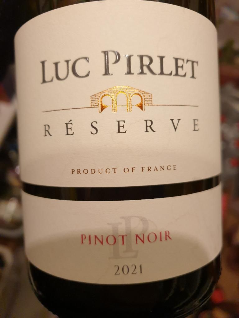 2021 Luc Pirlet Pinot Noir Vin de Pays d'Oc Les Barriques Réserve ...