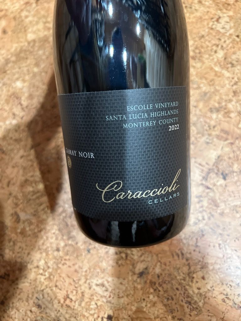 2022 Caraccioli Cellars Gamay Noir Escolle Vineyard, USA, California ...