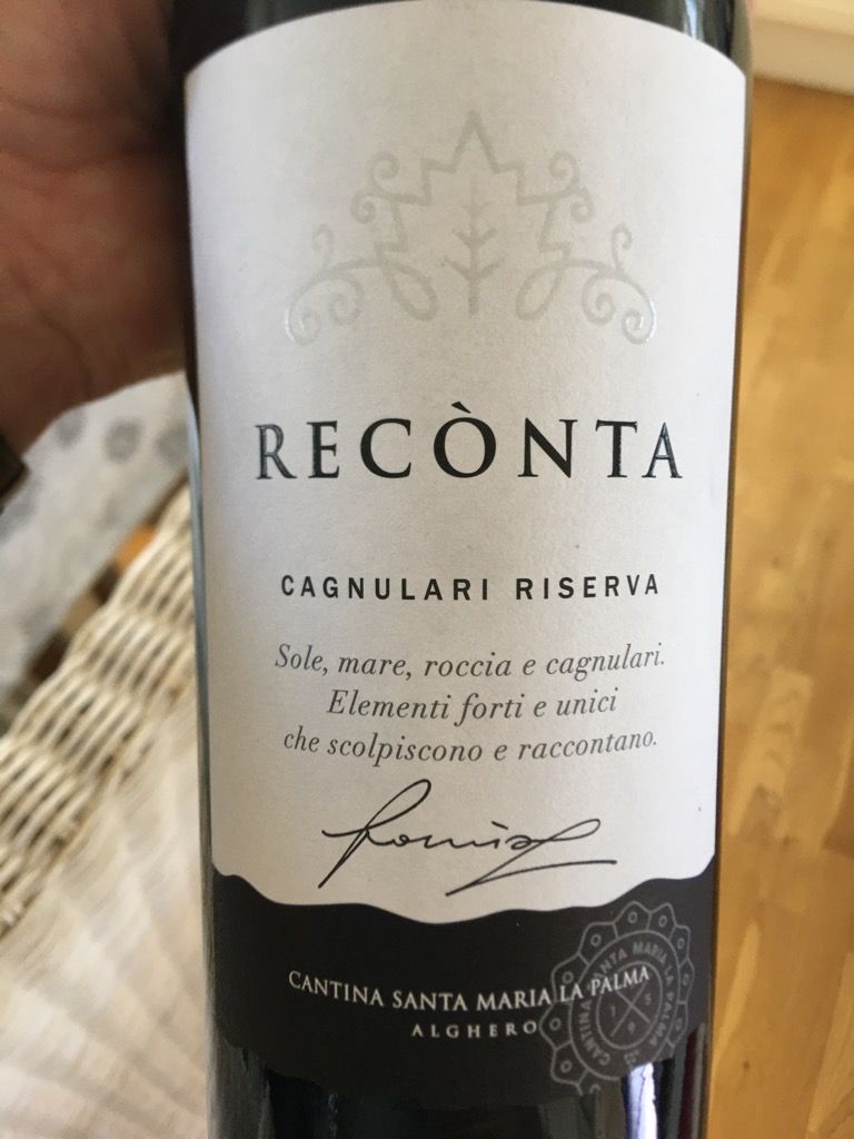 2020 Santa Maria La Palma Recònta Riserva, Italy, Sardinia, Alghero ...