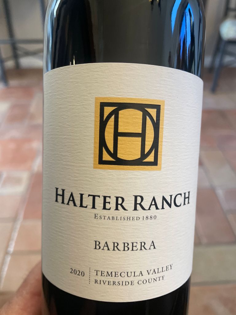 2020 Halter Ranch Barbera, USA, California, South Coast, Temecula Valley - CellarTracker