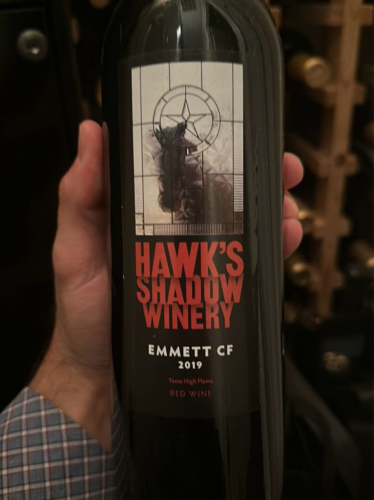 2019 Hawk's Shadow Winery Emmett CF, USA, Texas, Texas High Plains ...