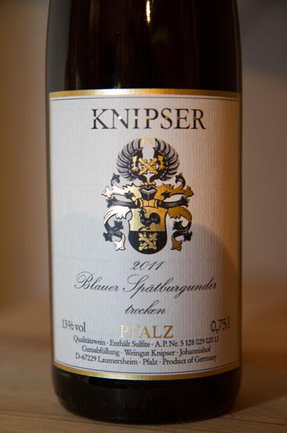 2011 Knipser Blauer Spätburgunder trocken, Germany, Pfalz - CellarTracker