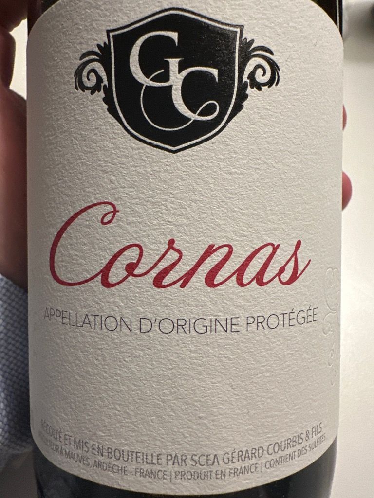 2021 Ludovic Courbis Cornas, France, Rhône, Northern Rhône, Cornas ...