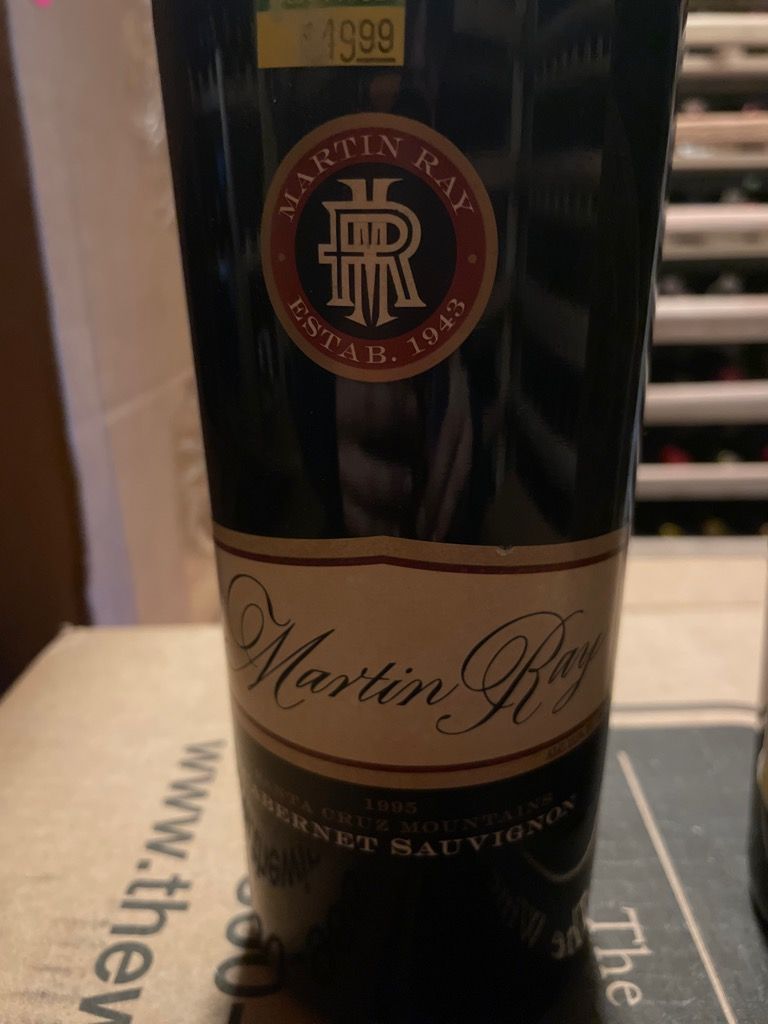 1997 Martin Ray Cabernet Sauvignon Mariage, USA, California, Santa Cruz ...