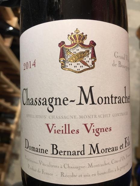 2014 Domaine Bernard Moreau et Fils Chassagne-Montrachet Rouge Vieilles ...