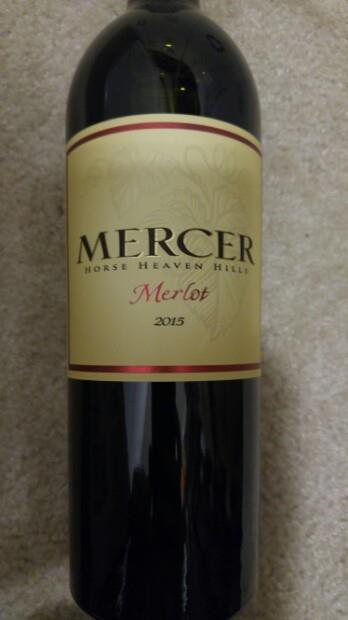 2015 Mercer Merlot, USA, Washington, Columbia Valley, Horse Heaven ...