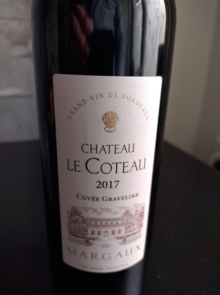 2017 Château Le Coteau Cuvée Graveline, France, Bordeaux, Médoc, Margaux - CellarTracker